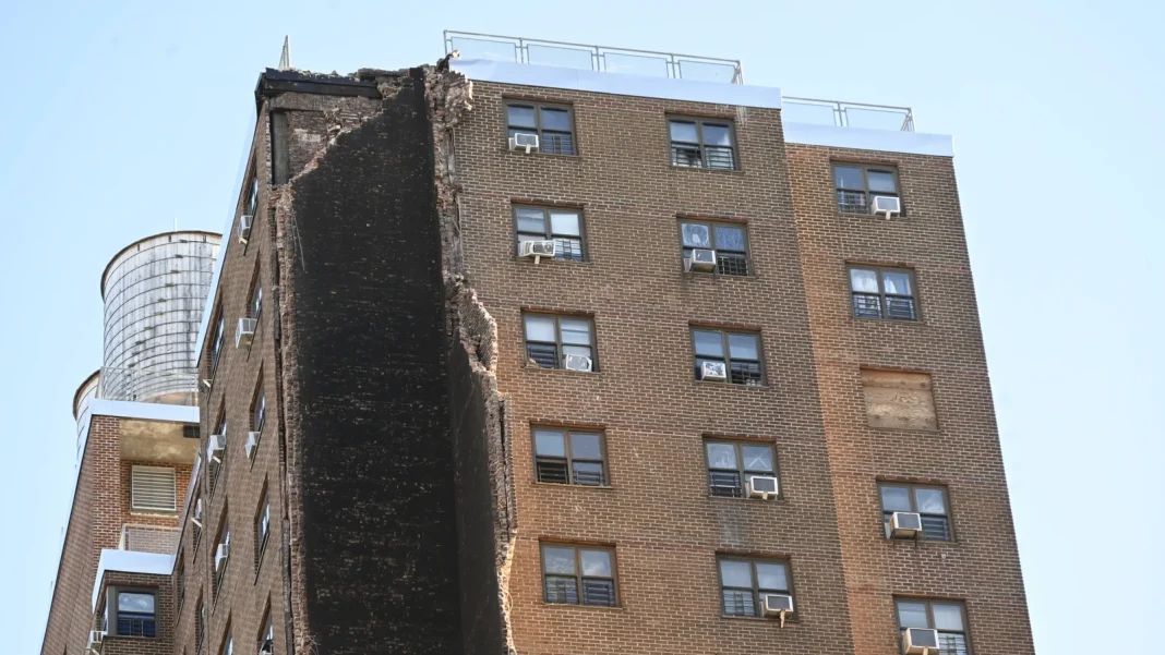 New York apartment building suffers partial structural collapse ...